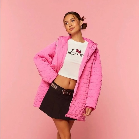 Hello Kitty | Jackets & Coats | Hello Kitty X Forever 2 Puffer Jacket ...